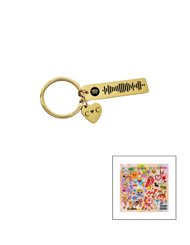 LLAVERO SPOTIFY PERSONALIZADO RECTANGULAR – kalania